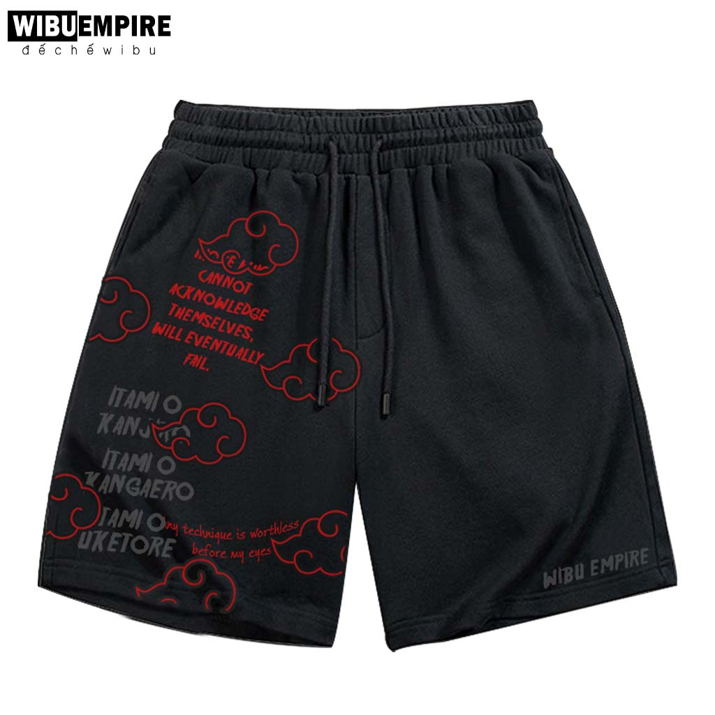 WIBU EMPIRE | Quần Short Nỉ Dày Nam Nữ Unisex - Form Chuẩn | Akatsuki ...