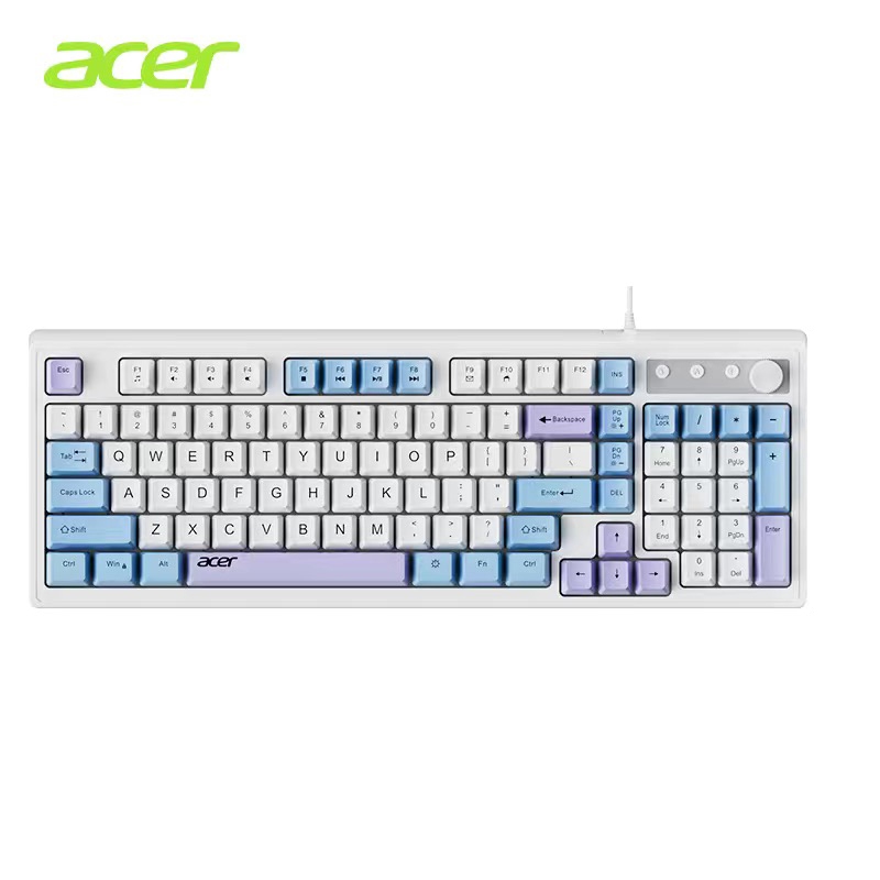 Bàn Phím Có Dây Acer OKW 129 Có Đèn LED Và Giảm Tiếng ồn Chống Bụi Và ...