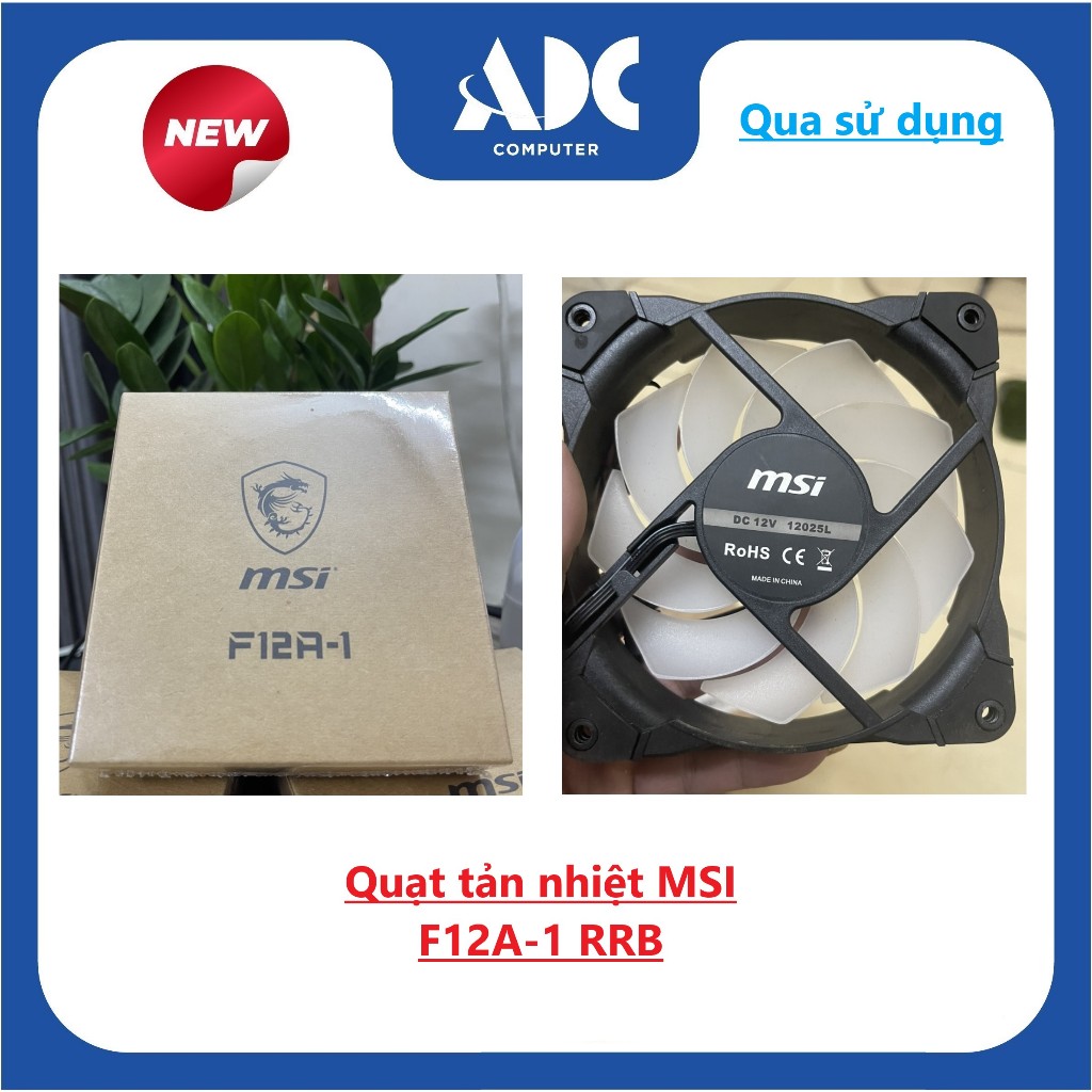 Quạt tản nhiệt MSI F12A-1 RRB | Shopee Việt Nam