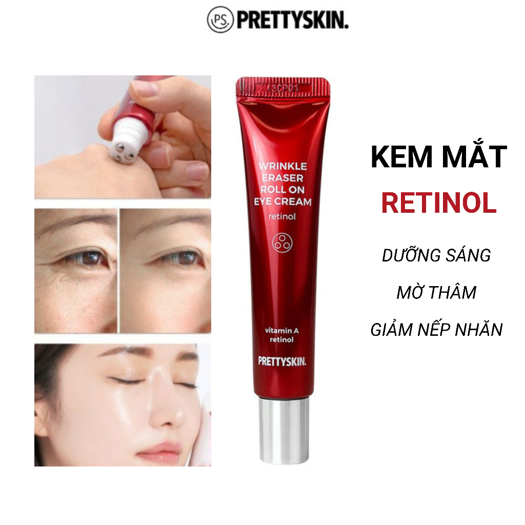 Kem dưỡng mắt Retinol Pretty Skin, Kem mắt Retinol Vitamin Eye Cream ...