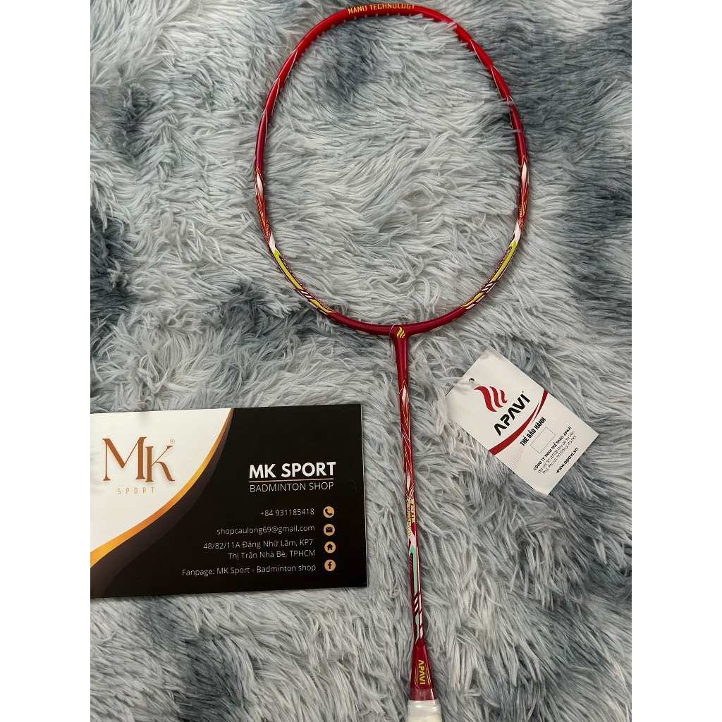 VỢT CẦU LÔNG APAVI WHITE CROSSROW + TẶNG TÚI CẦU LÔNG APAVI | Shopee ...