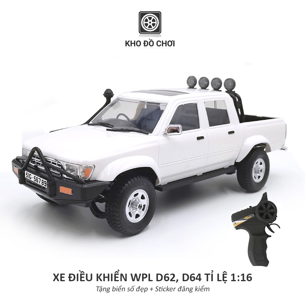 Ô tô điều khiển WPL D62-1 RWD, D64-1 4WD - RTR [TẶNG BIỂN + STICKER] | Shopee Việt Nam
