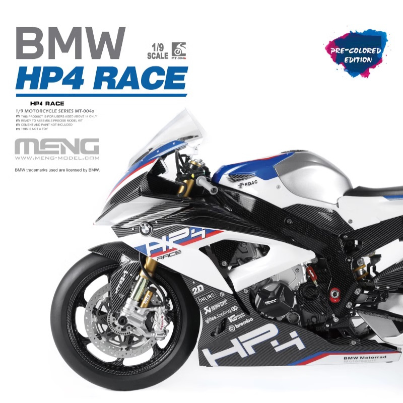 MÔ HÌNH MENG - MÔ HÌNH MÔTBIKE PHIÊN BẢN SƠN SẴN 1/9 BMW HP4 RACE ...