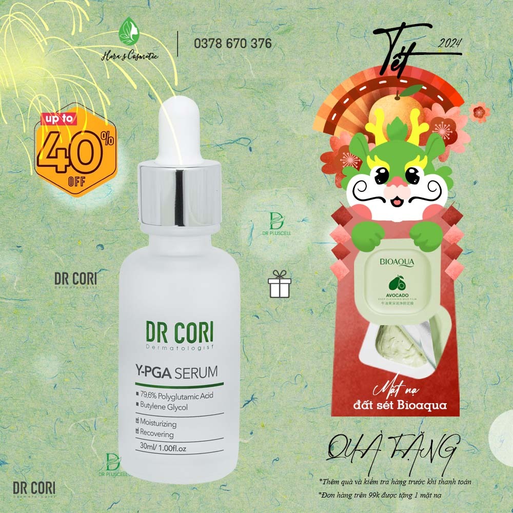 Serum dưỡng ẩm phục hồi Dr Cori - y-PGA (Gamma Poly Glutamic acid) 30ml | Shopee Việt Nam