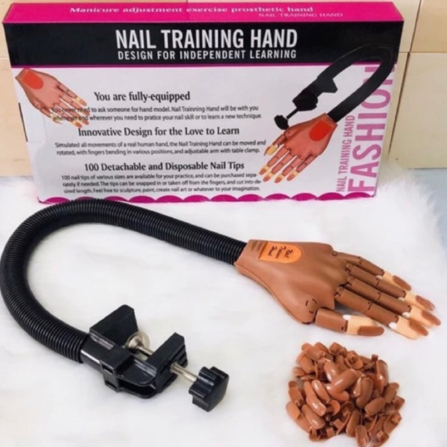 Bàn tay tập làm mẫu- bàn tay giả có khớp học nail. | Shopee Việt Nam
