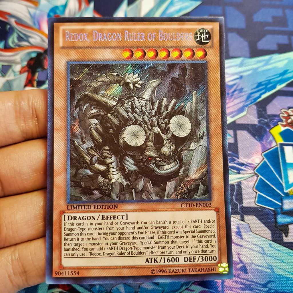 Thẻ bài Yugioh chính hãng | Redox, Dragon Ruler of Boulders | CT10 ...