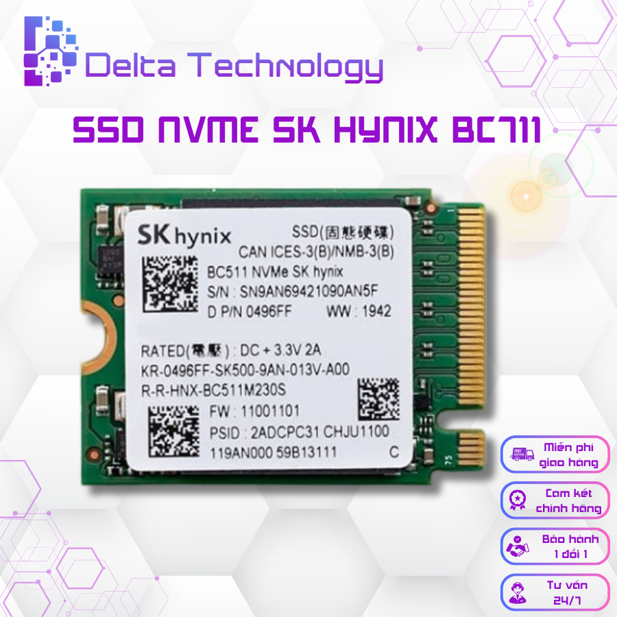 Ổ Cứng SSD Hynix BC711 128GB M.2 2230 PCIe NVMe Gen 3×4, SSD Tốc Độ Cao - Bảo Hành 1 Năm ...