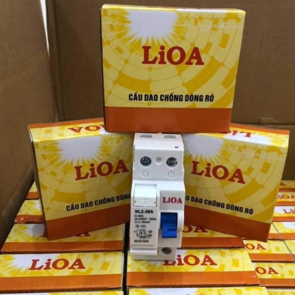 Aptomat chống giật LiOA 25A~32A~40A~50A~63A-CB chống dòng rò | Shopee ...