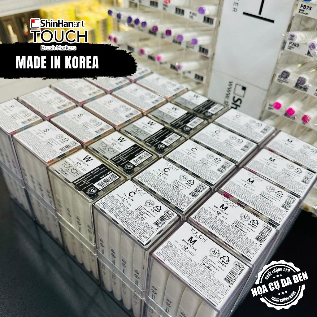 [DA ĐEN - QUẬN 3] Set 12 Bút Marker Shinhan Art - TOUCH™ TWIN Brush ...