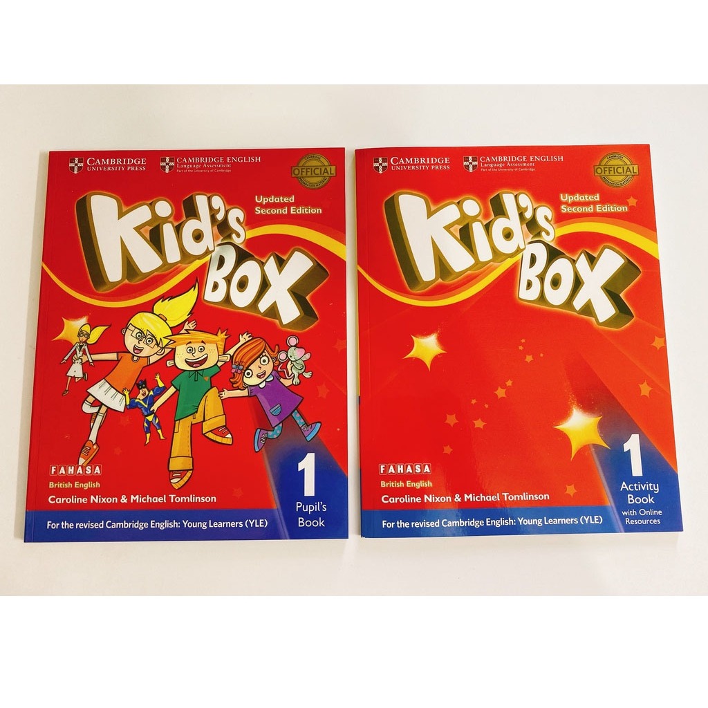 Sách - (Bộ 2 cuốn) Kid's Box 1 bản Updated 2nd edition - Tặng file nghe ...