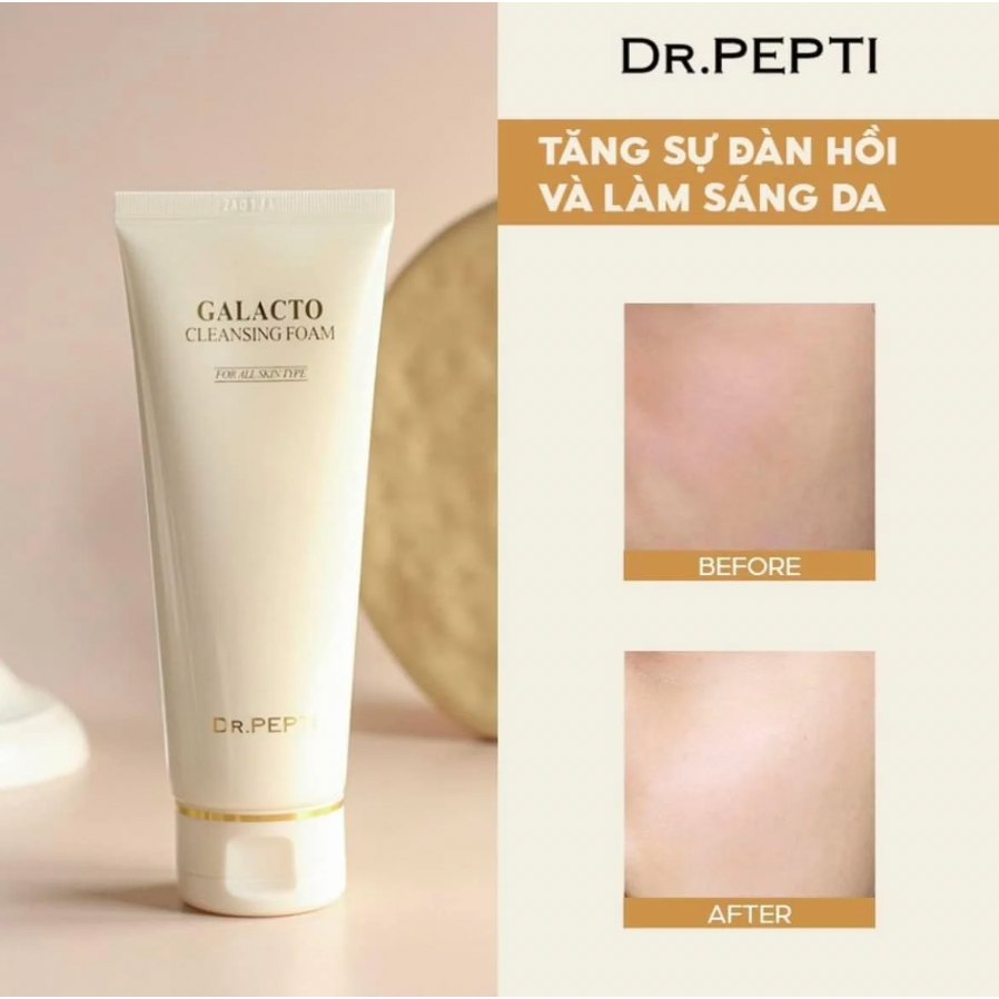 Sữa Rửa Mặt Dr.Pepti+ Galacto Cleansing Foam Giúp Dưỡng Ẩm 110ml | Shopee Việt Nam