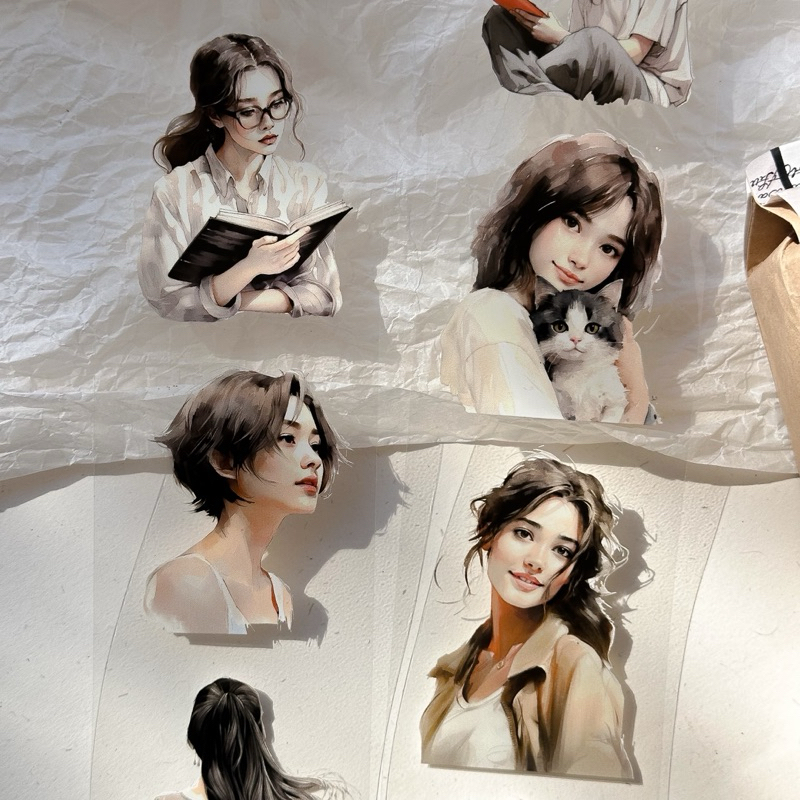 Saunery - Băng keo dán PET tape cô gái Simple Moment - NEVERLAND STUDIO ...