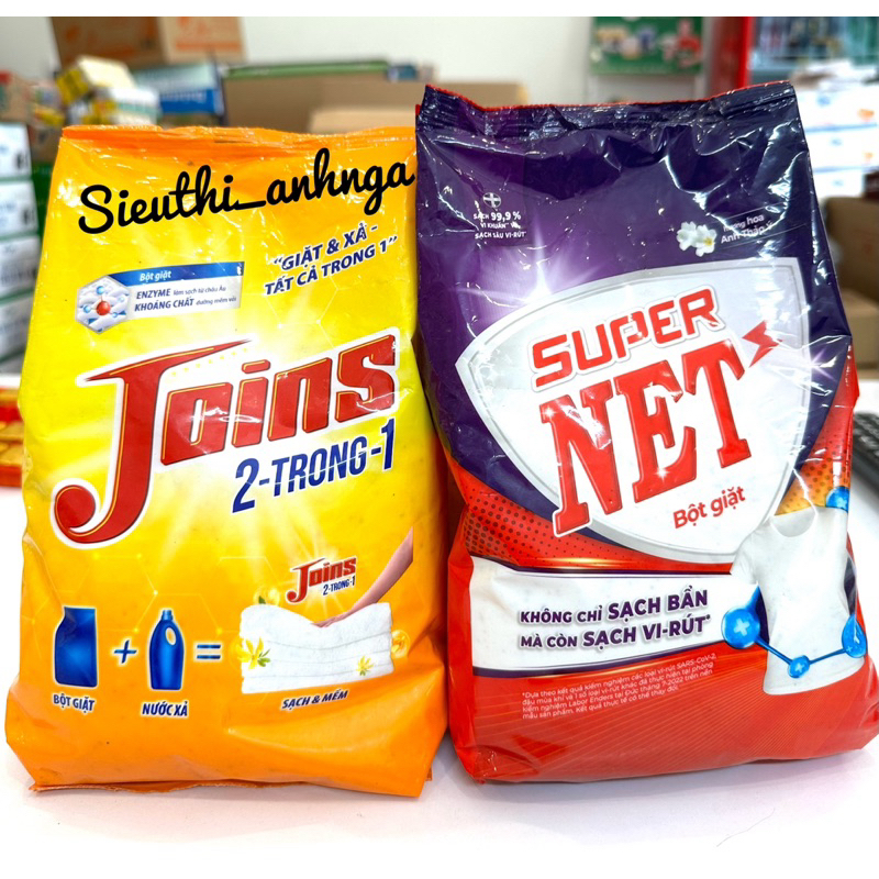 Bột giặt xả Joins 2 trong 1 / Net gói 360g-720g-800g | Shopee Việt Nam