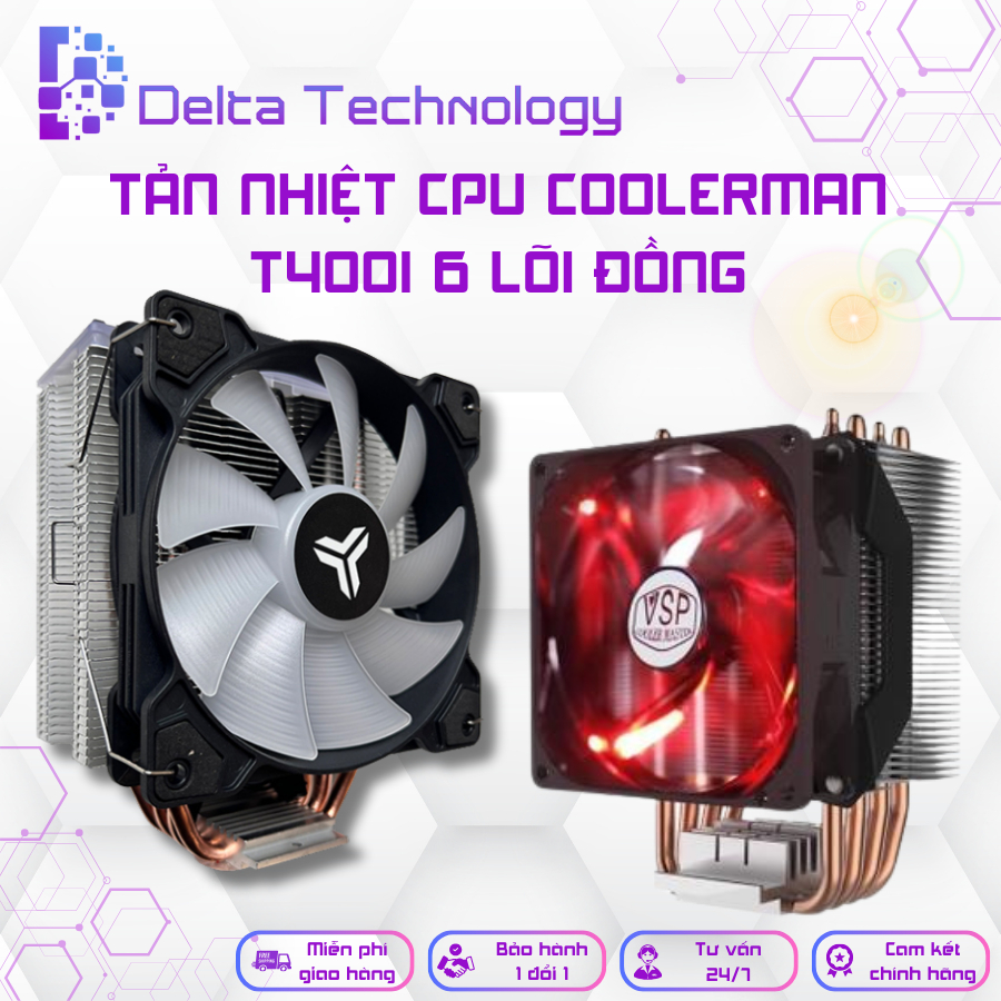 Quạt Tản Nhiệt CPU COOLER MASTER T400i 4 Lõi Đồng Siêu Mát - Hàng Chính ...