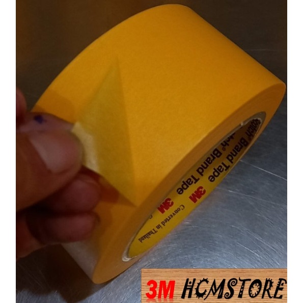 3M 244 48mm dài 50m - BĂNG KEO GIẤY CHỊU NHIỆT 3M Masking tape siêu dai ...