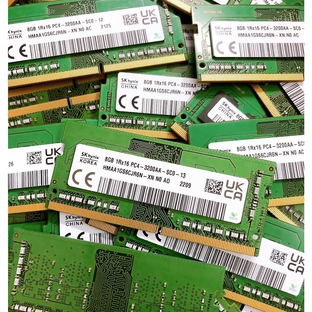 Ram Laptop Hynix 8GB 3200MHz DDR4 (1Rx16) loại 1 mặt chíp - Bảo hành 3 ...