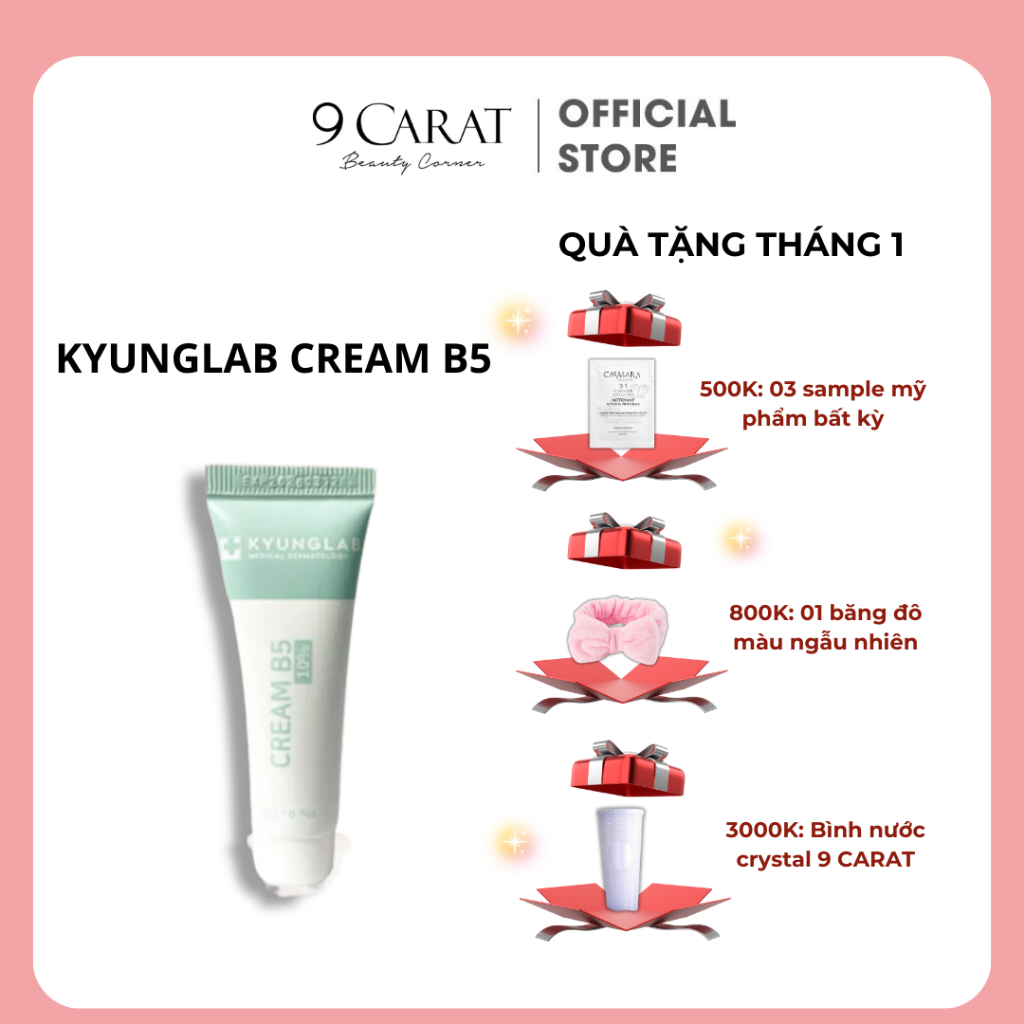 Kem B5 Kyunglab Cream B5 10% giúp làm dịu da, tăng độ đàn hồi da cấp ẩm ...