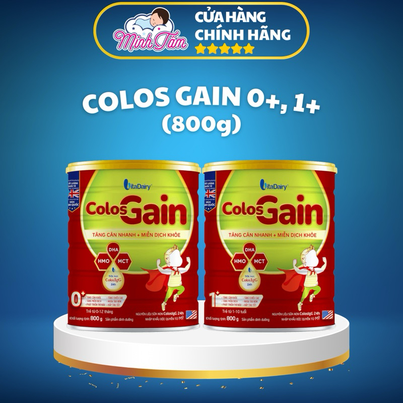 [Có mã QR] Sữa bột Colos Gain 0+, 1+ (800g) | Shopee Việt Nam