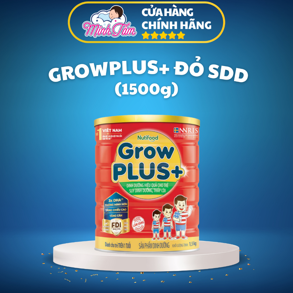 Sữa bột Nutifood GrowPLUS+ đỏ (1500g) | Shopee Việt Nam