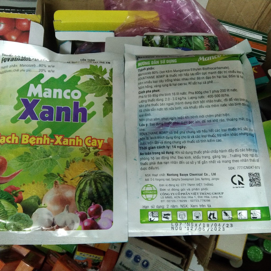 MANCOZEB (Manco Xanh) gói 100 gram - Thuốc trừ bệnh cây cao cấp Bệnh ...