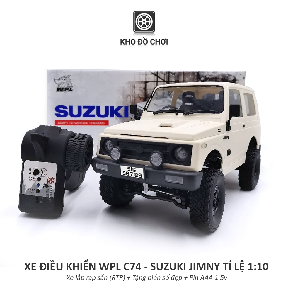 Xe điều khiển WPL C74 Suzuki Jimny JA11 4x4 1:10 - RTR [TẶNG BIỂN SỐ] | Shopee Việt Nam