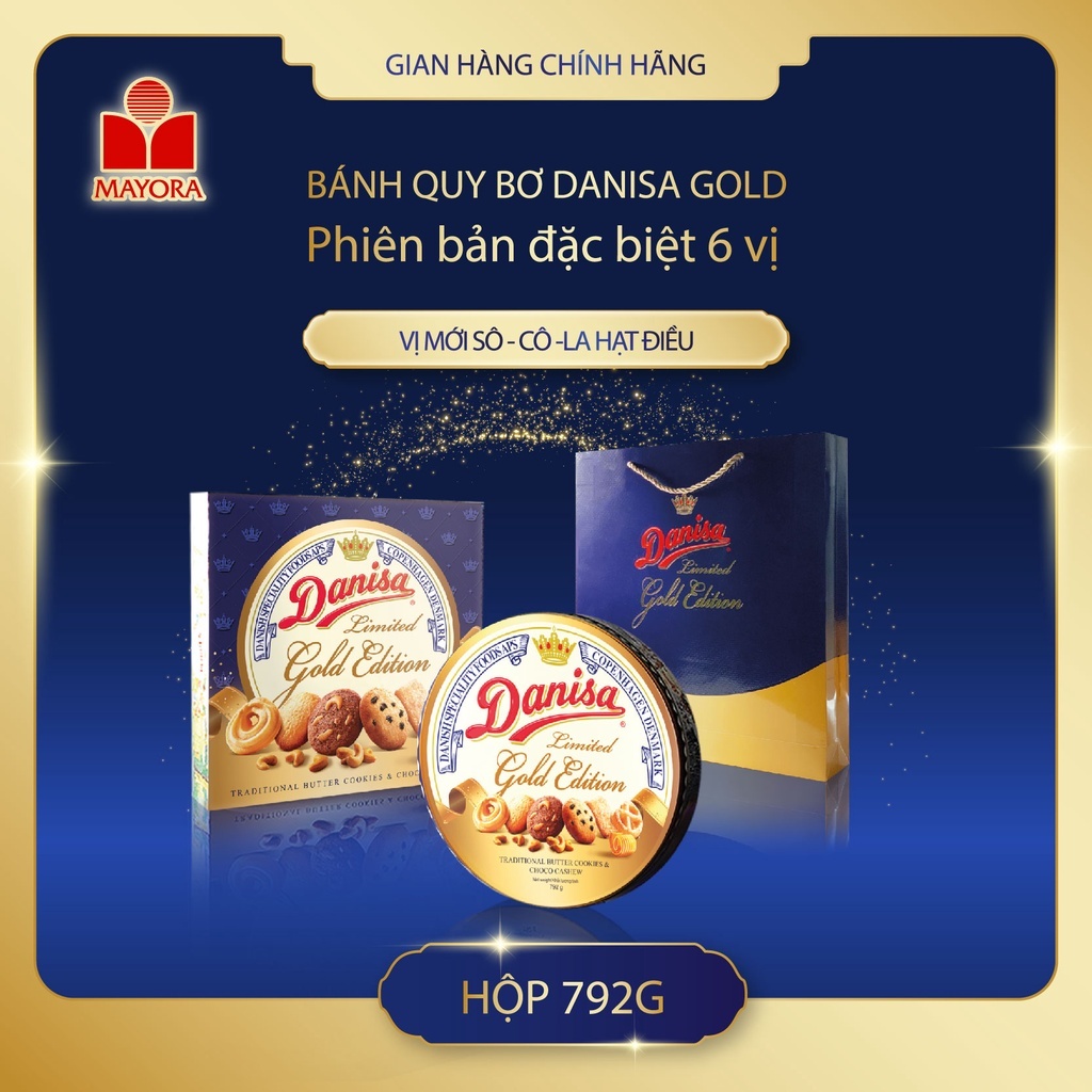 BÁNH QUY BƠ DANISA LIMITED GOLD EDITION - PHIÊN BẢN ĐẶC BIỆT 6 VỊ ...