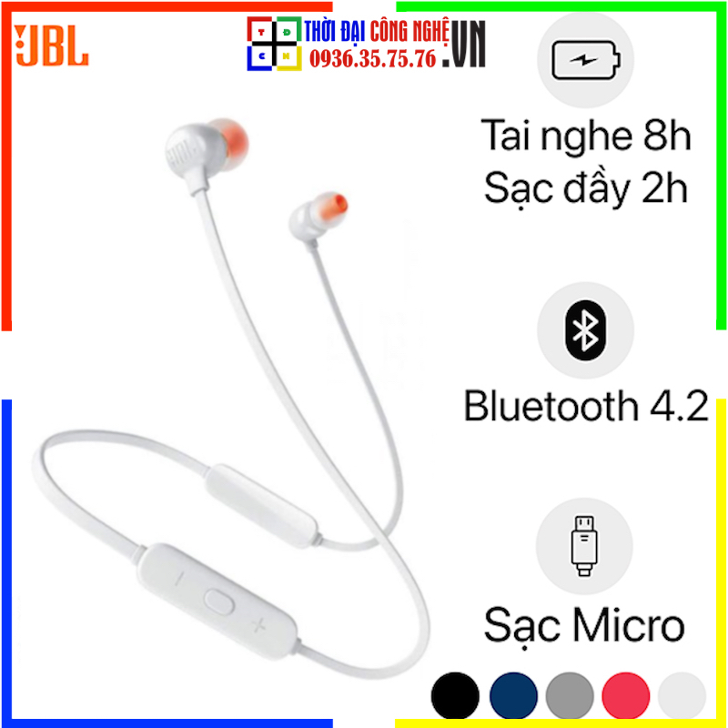 Tai nghe Bluetooth JBL Tune 115BT chính hãng - JBL T115BT Bảo hành 12 ...