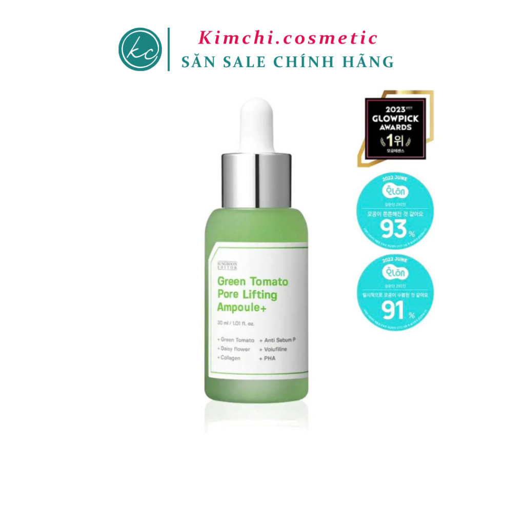 Tinh Chất Serum SUNGBOON Cà Chua Xanh Editor Green Tomato Pore Lifting ...