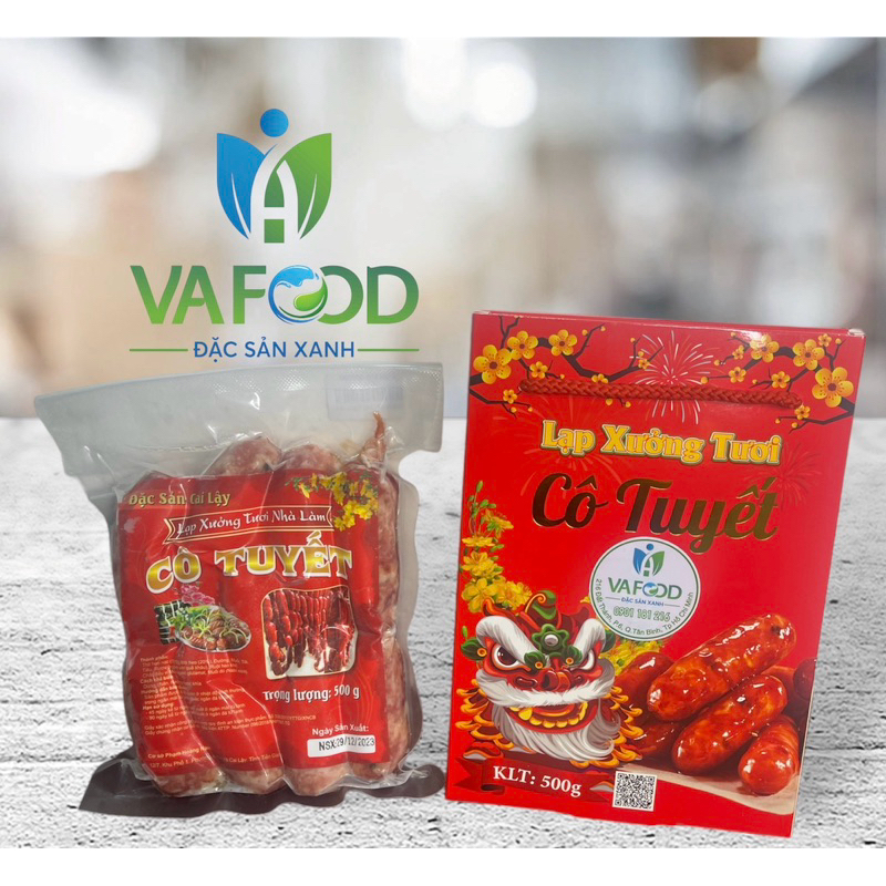 Lạp xưởng tươi Cô Tuyết gia truyền trên 15 năm Cai Lậy Tiền Giang 500g ...