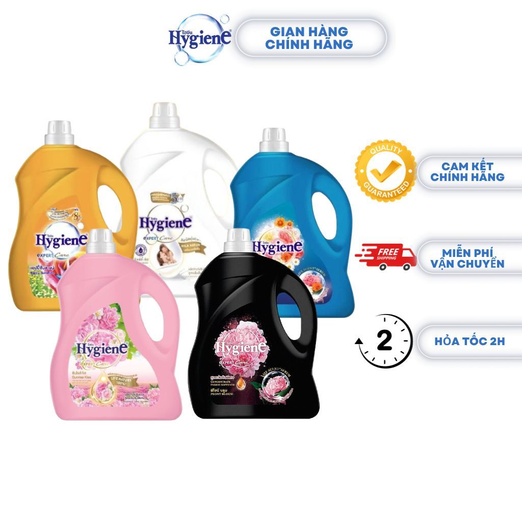 (HÀNG CHÍNH HÃNG) Nước Xả Vải Hygiene Thái Lan Giặt Xả Quần Áo Milky ...