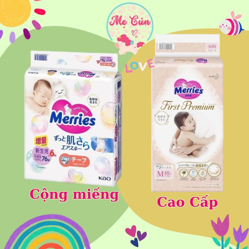 (Chính hãng) Tã quần/tã dán Cao Cấp Merries Cộng Miếng, Merries First ...