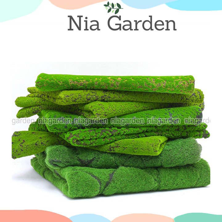 Thảm rêu nhân tạo thảm cỏ mini trang trí tiểu cảnh chậu cây terarium ...