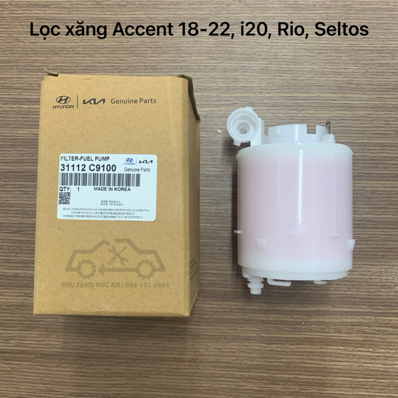 Lọc xăng xe Accent 18-22, Morning 22-23, Sonet, I20 15-20, Rio, Seltos ...