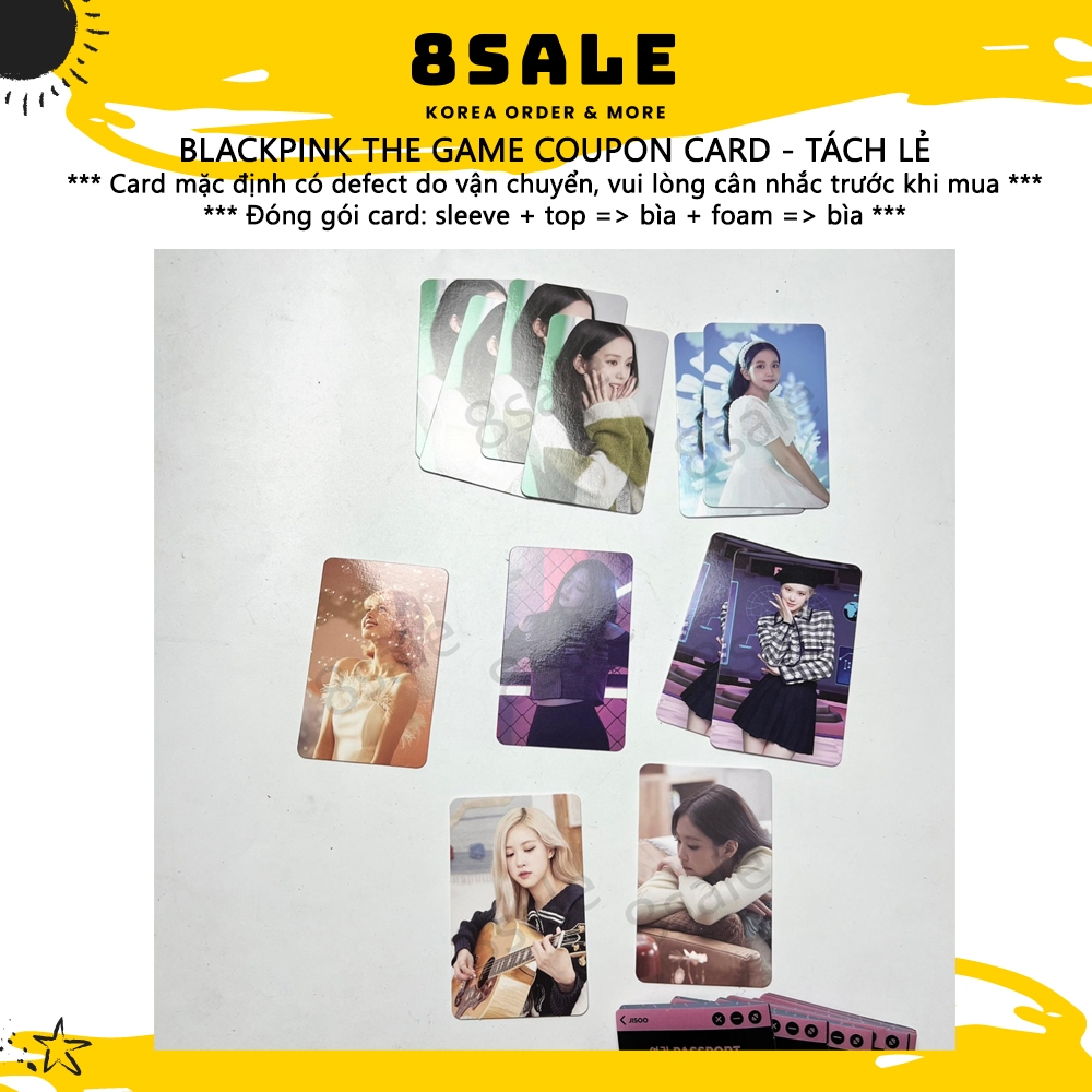 BLACKPINK | The game coupon card tách lẻ (Đồ thần tượng) - Hàng chính ...