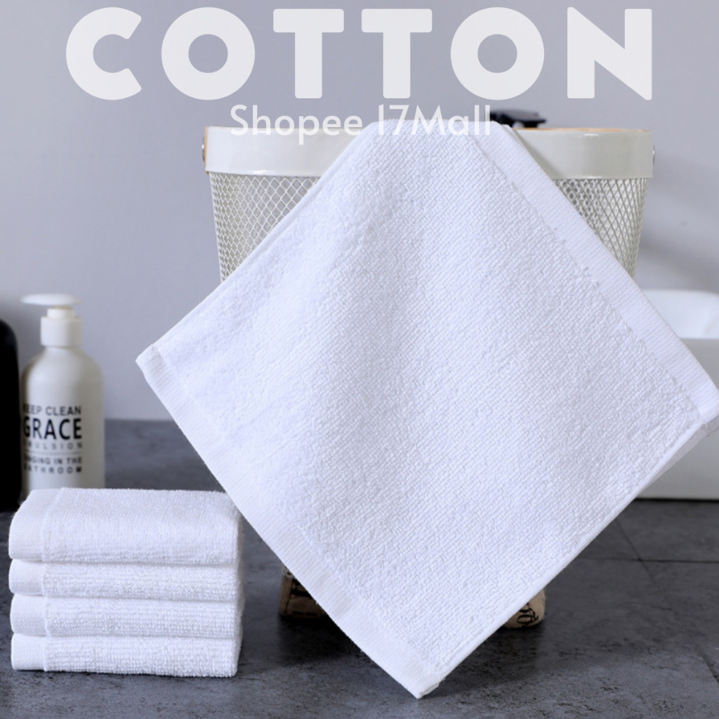 Set 100 khăn lau siêu thấm, khăn cotton 22x24cm dùng trong bệnh viện ...