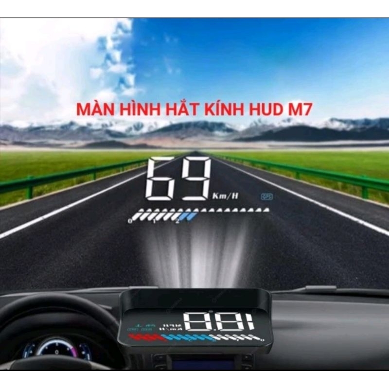 Màn Hình Hắt Kính Hiển Thị Tốc Độ Trên Kính Ô Tô HUD M7 | Shopee Việt Nam