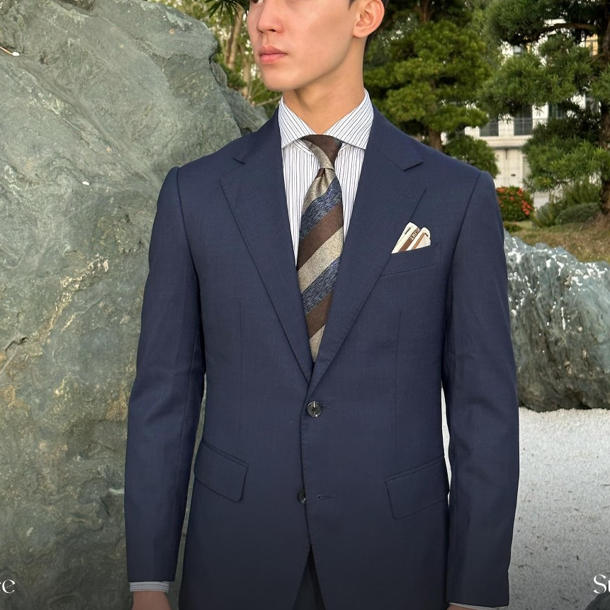 Áo Jacket Màu Dark Navy Chất Liệu 50 %Wool Premium KILEE 2023 (lẻ áo ...