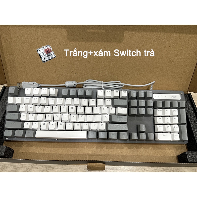 Bàn Phím Cơ Acer OKW212 Máy Tính Để Bàn Laptop Có Dây Kết Nối USB Ánh ...