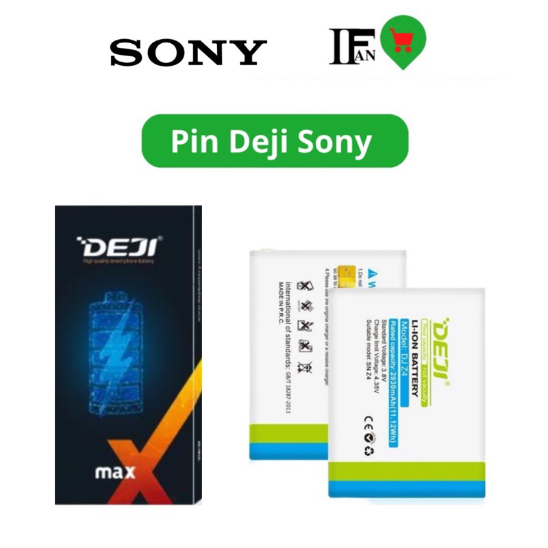 Pin Deji Sony Z1 Z2 Z3 Z4 Z5 Full Dòng Chính Hãng Bảo Hành 12