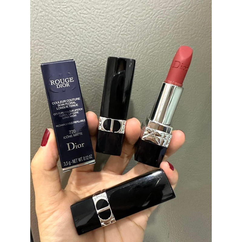 [Hàng Pháp] Son Dior Rouge Velvet 720 Icóne Matte Full Size Full box | Shopee Việt Nam