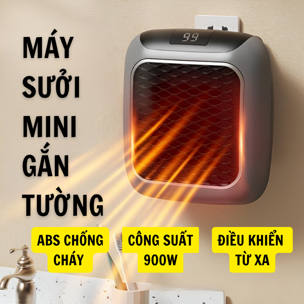 Máy sưởi ấm mini treo tường tự ngắt làm nóng nhanh chóng SOP MEDIA công ...