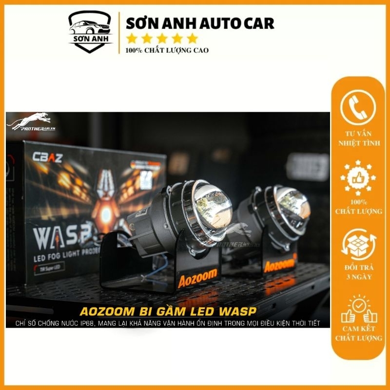 Bi Led Gầm AOZOOM WASP FOG LIGHT 3.0 Nhiệt Màu 4500K,Bảo Hành Chính ...