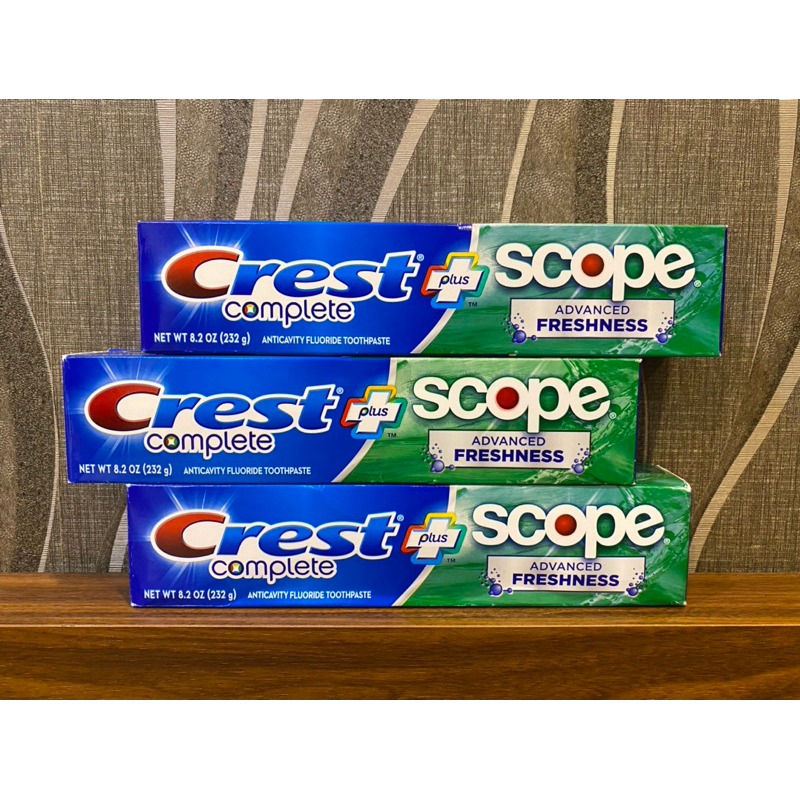 Kem đánh răng Crest Complete + Scope Advanced Active Foam Toothpaste ...