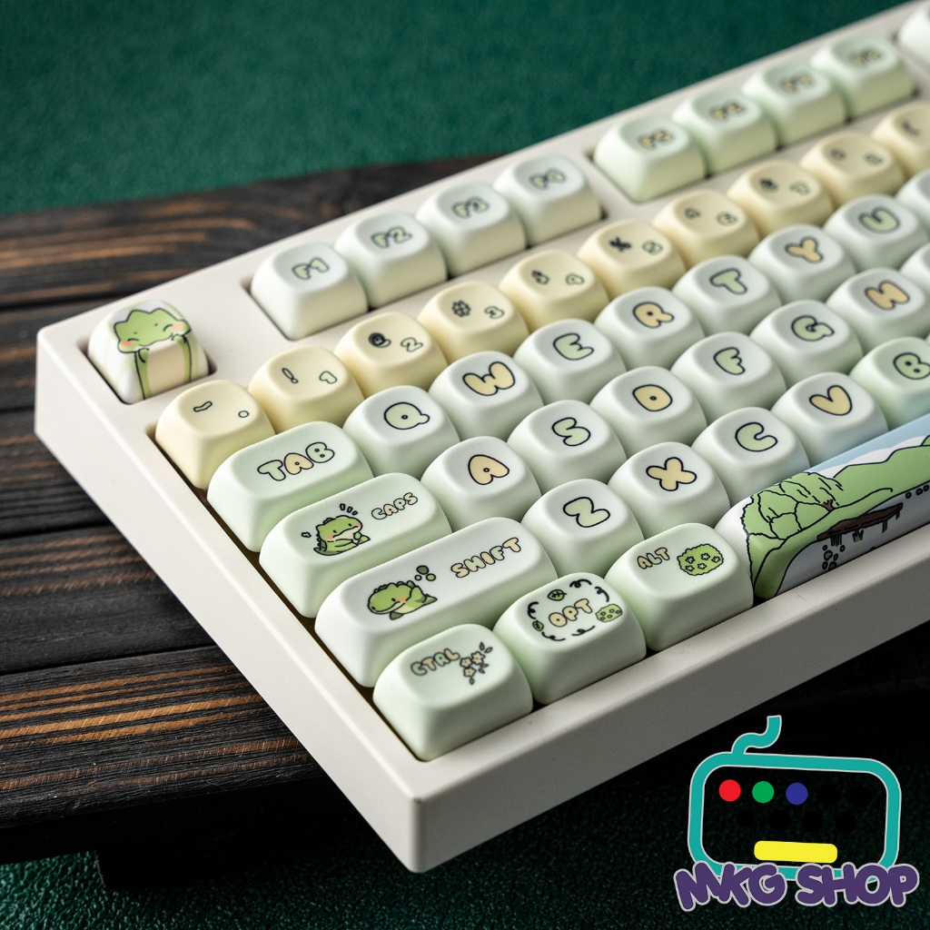 Keycap MOA Khủng long | PBT dyesub | MOA profile | 142 nút bàn phím cơ ...