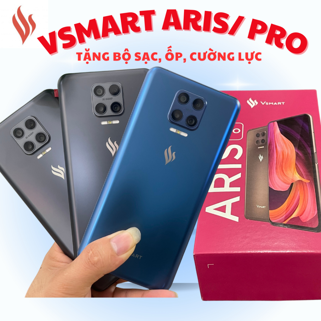Điện thoại Vsmart aris chính hãng giá rẻ kèm bộ phụ kiện ốp cường lực ...