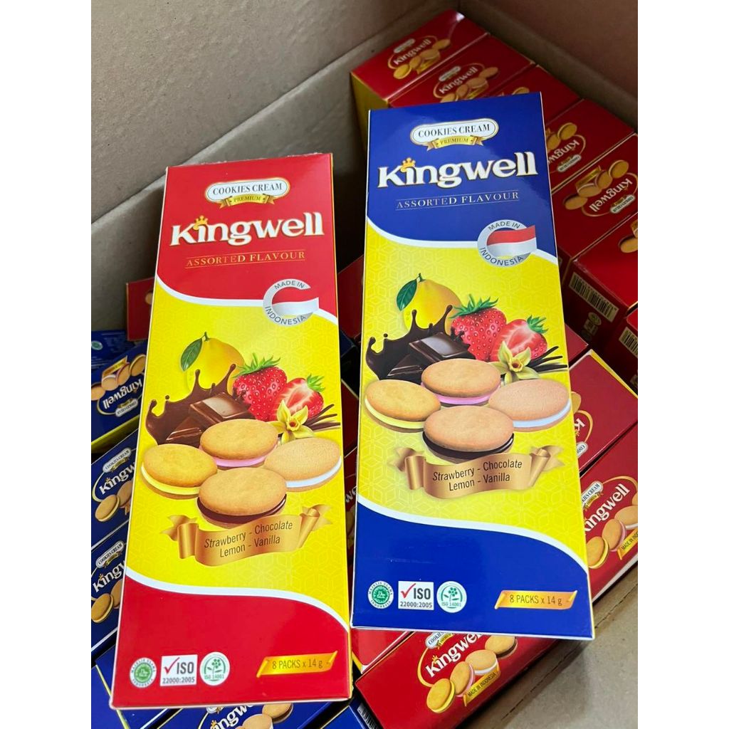 Bánh quy kẹp kem 4 vị Kingwell | Shopee Việt Nam