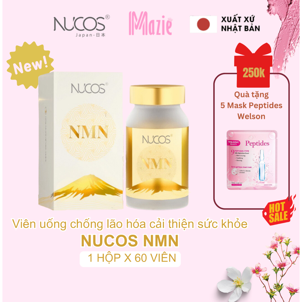 Viên uống NMN chống lão hóa hỗ trợ sức khỏe Nucos NMN 1 hộp x 60 viên | Shopee Việt Nam