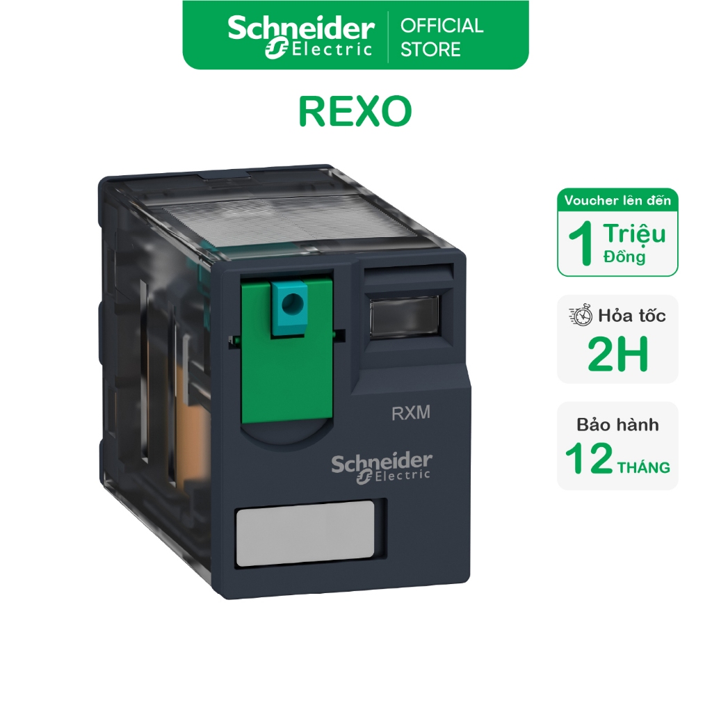 Rơ le trung gian - 24VDC - 6A - IP40 - 14 chân - Schneider Electric ...