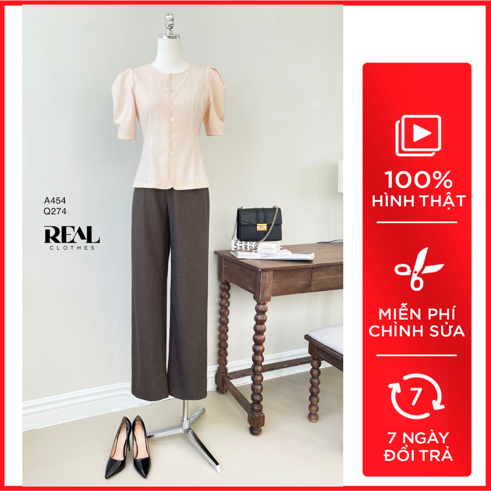 Áo Kiểu Nữ Form Ôm Jessica Kem_REAL | Shopee Việt Nam