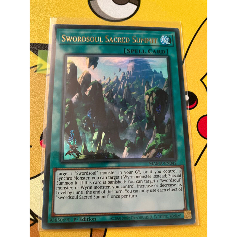 [Yugioh_tcg.uk] Thẻ bài Swordsoul Sacred Summit - MAMA-EN042 - Ultra Rare 1st Edition | Shopee ...